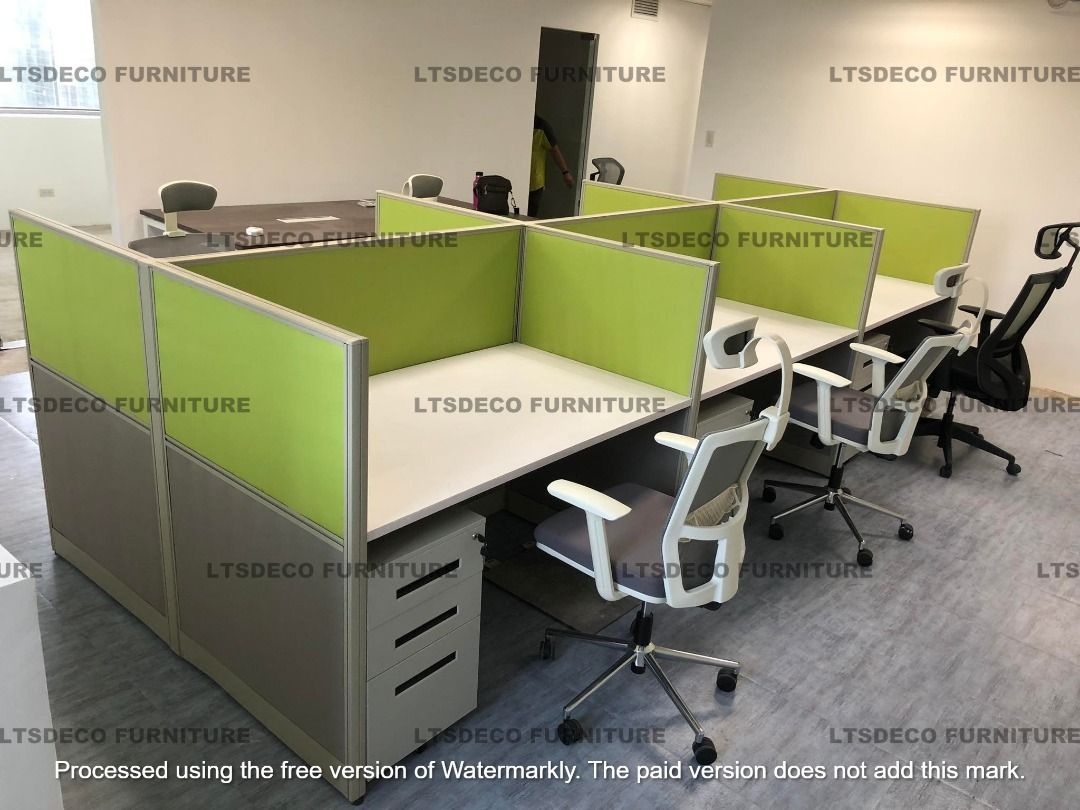 FULL FABRIC CUBICLE WITH SIDE DRAWER MOBILE PED OFFICE PARTITION AND ...
