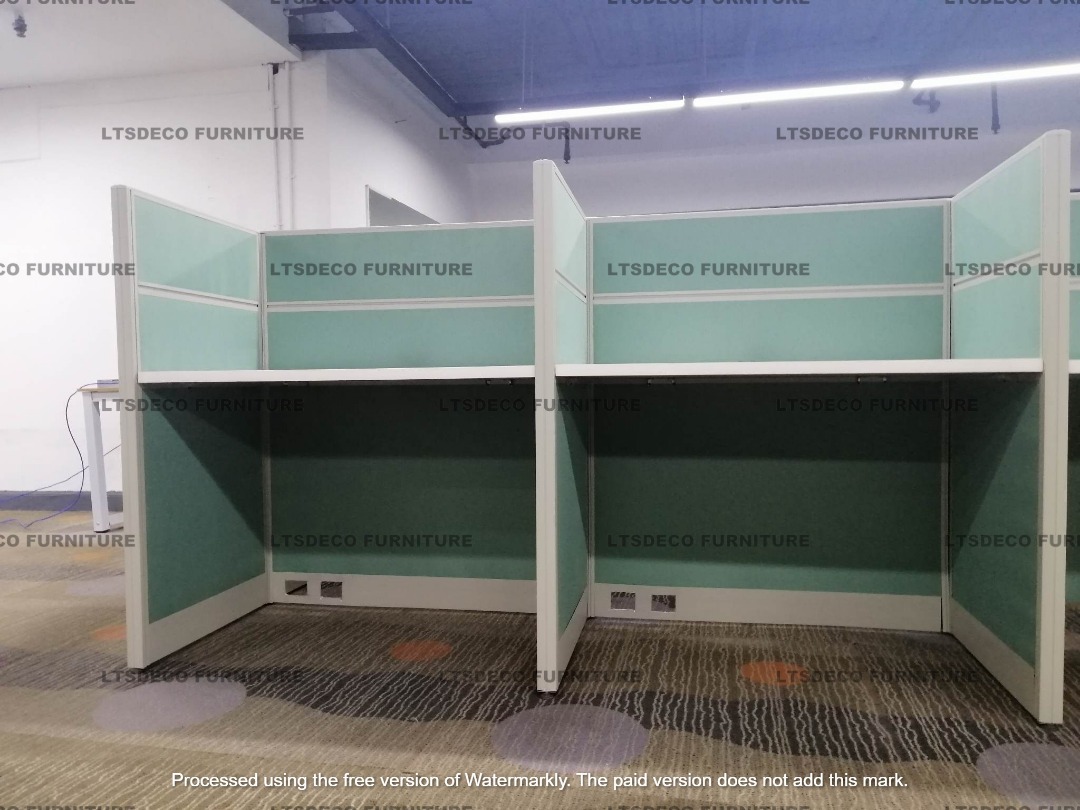 FULL FABRIC CUBICLE WORKSTATION OFFICE PARTITION, Furniture & Home ...