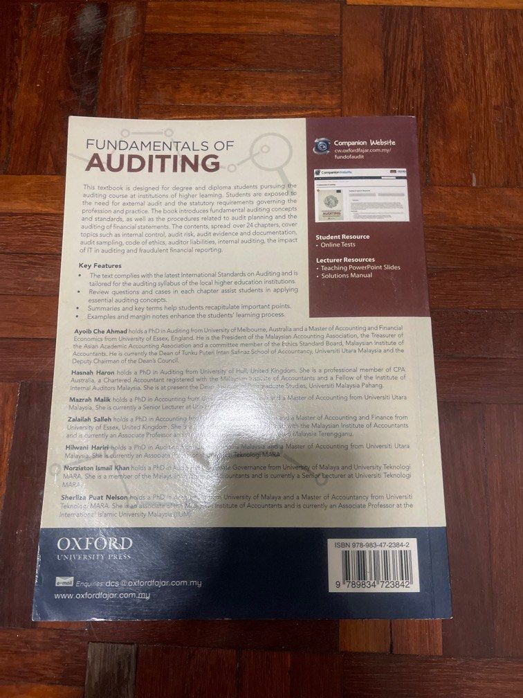 Fundamentals of Auditing, Hobbies & Toys, Books & Magazines, Textbooks ...