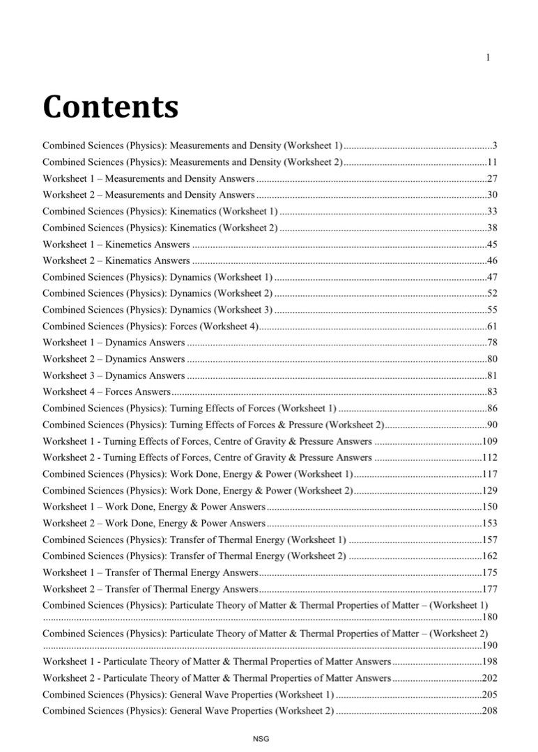 GCE O LEVEL SEC 3 SEC 4 COMBINED SCIENCE PHYSICS CHEMISTRY BIOLOGY EXAM ...