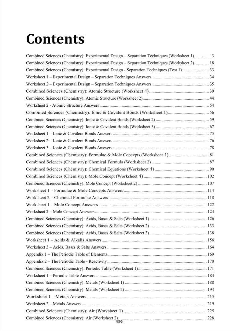GCE O LEVEL SEC 3 SEC 4 COMBINED SCIENCE PHYSICS CHEMISTRY BIOLOGY EXAM ...