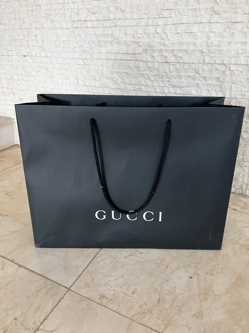 Gucci Paper bag, Luxury, Accessories on Carousell