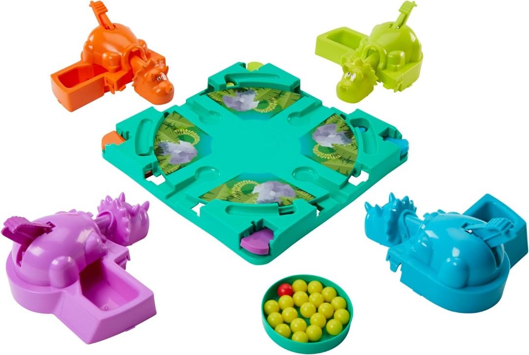 Hasbro Gaming Hungry Hungry Hippos Dino Edition Board Game, Pre-School ...