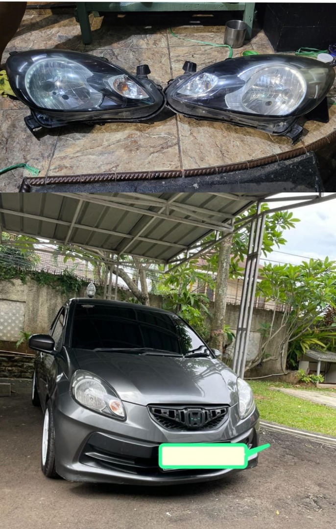 Headlamp Honda Brio 2012 OLD, Aksesoris Mobil di Carousell
