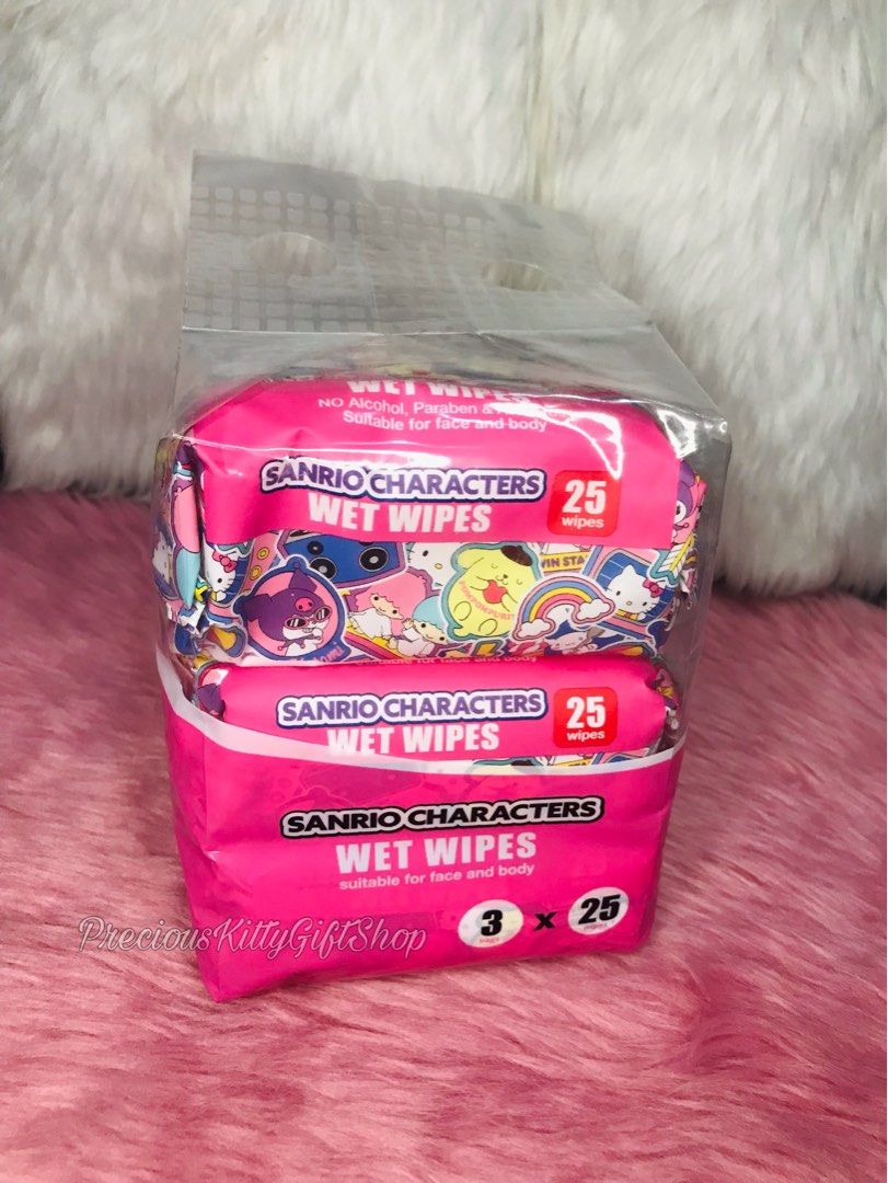 Hello Kitty Wet Wipes/Tissue, Babies & Kids, Bathing & Changing ...