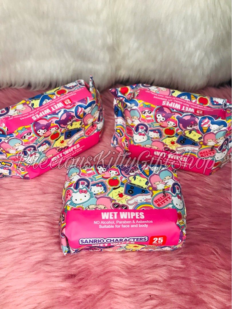 Hello Kitty Wet Wipes/Tissue, Babies & Kids, Bathing & Changing ...
