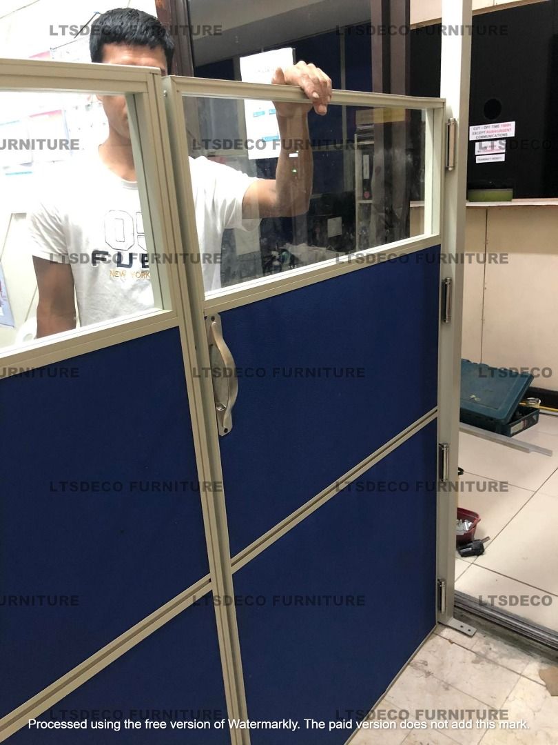 HIGH PANEL/OFFICE PARTITION/MODULAR PARTITION/OFFICE DIVIDER WITH DOOR ...
