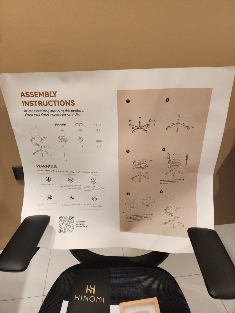 HINOMO H1 Pro Ergonomic Office Chair, Furniture & Home Living ...