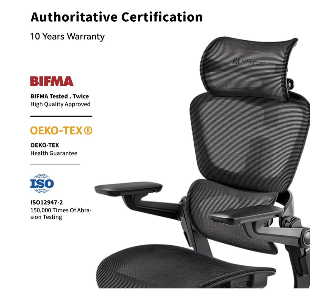 HINOMO H1 Pro Ergonomic Office Chair, Furniture & Home Living ...