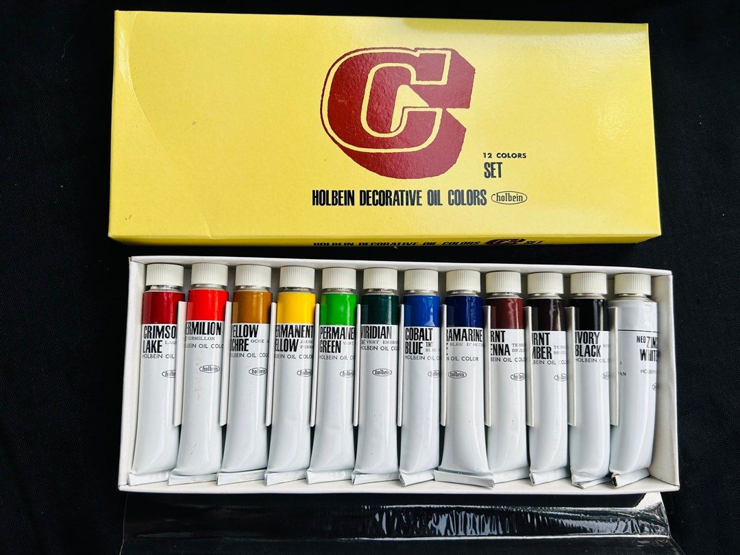 HOLBEIN OIL COLOR PAINT COMPLETE SET, Hobbies & Toys, Stationary ...