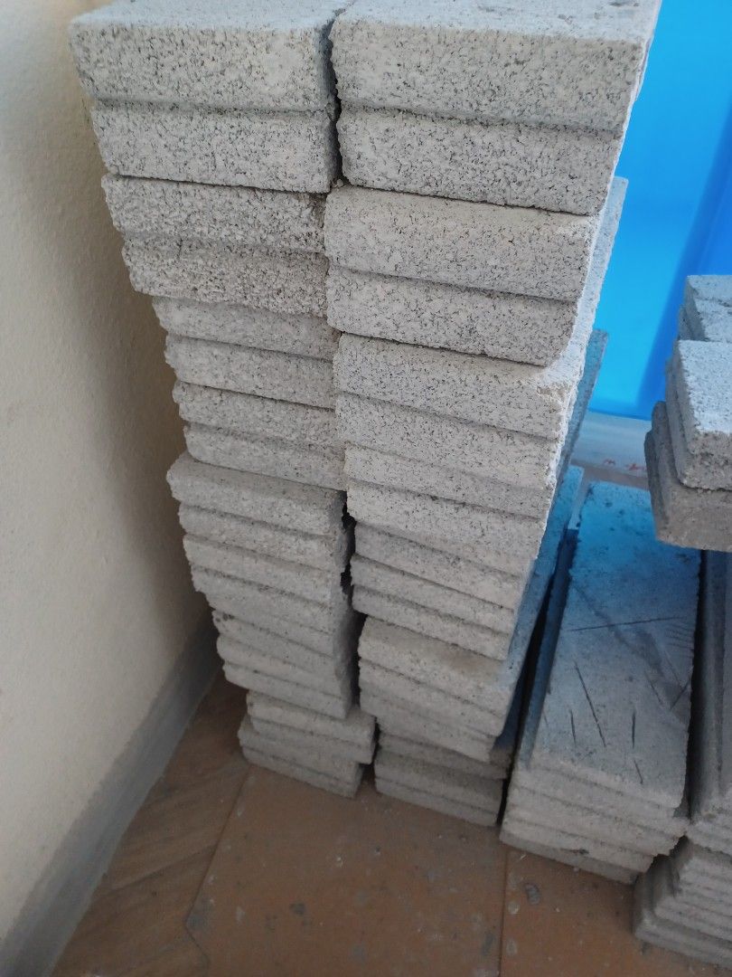Hollow block cement stone, Furniture & Home Living, Home Improvement ...