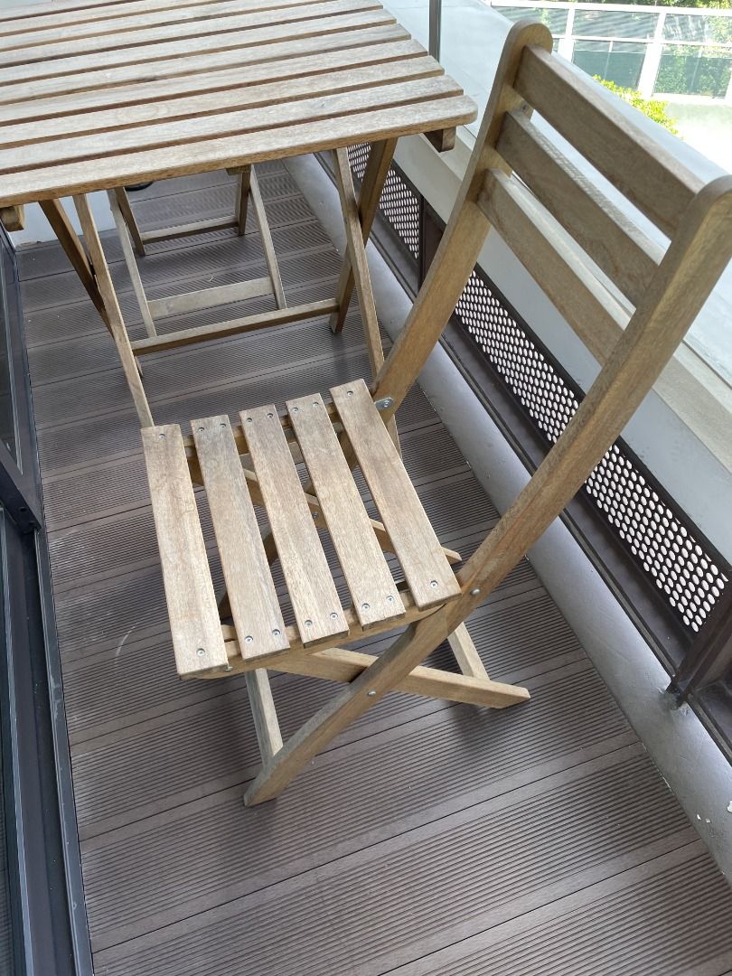 Ikea Askholmen outdoor table and chairs, Furniture & Home Living ...