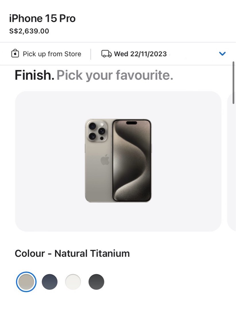 iPhone 15 Pro Max Natural Titanium 1 TB, Mobile Phones & Gadgets ...