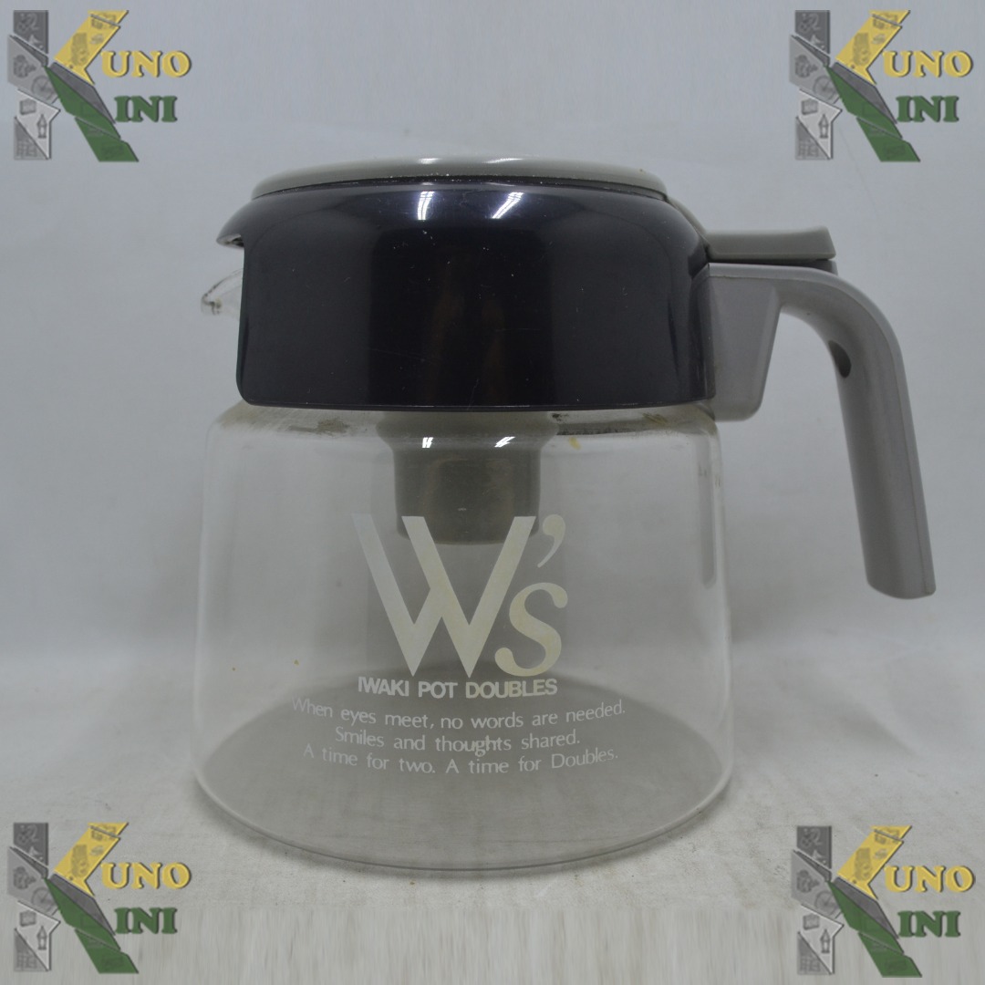 IWAKI POT DOUBLES PYREX GLASS, New - Made in Japan, Antik, Pajangan di ...