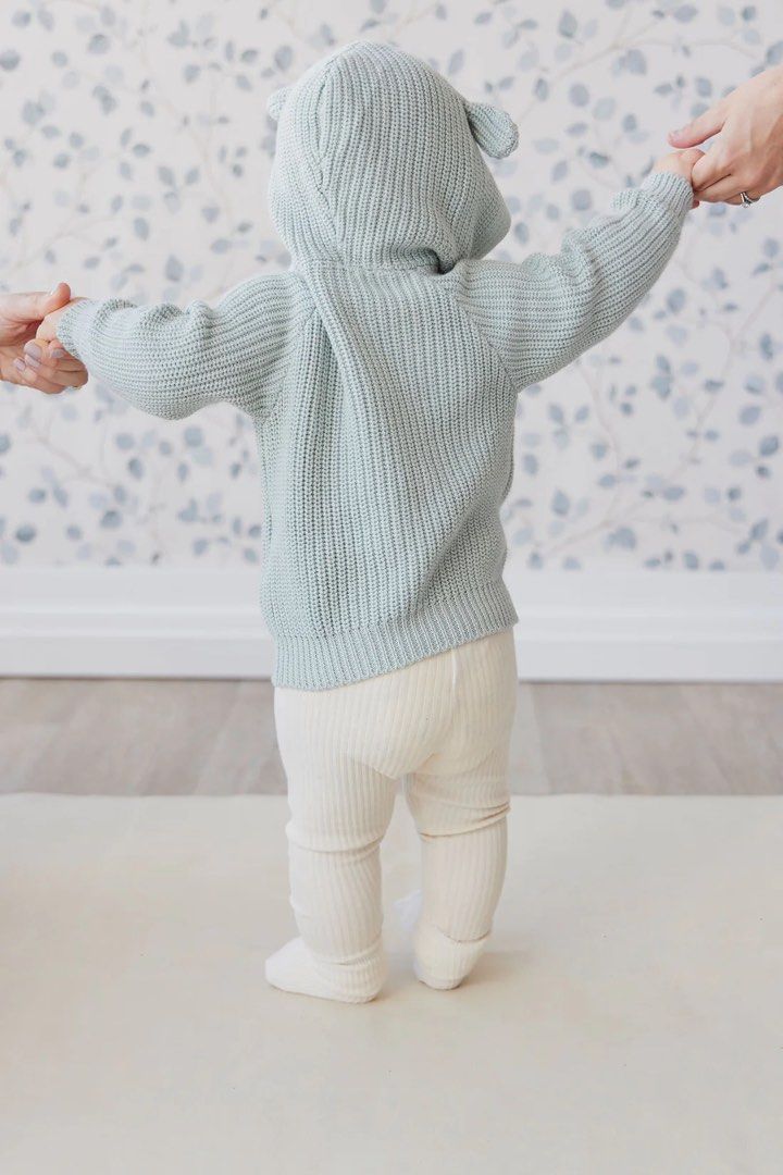 Jamie Kay OG Bear Knit - Ocean Spray, Babies & Kids, Babies & Kids ...