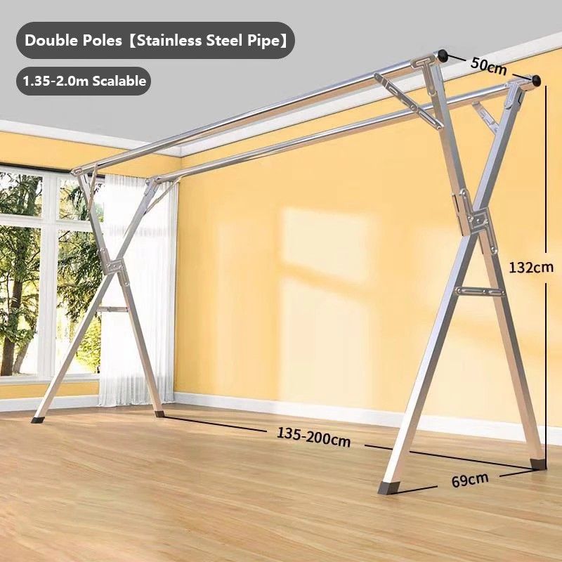 Jemuran Baju Jemuran Stainless Jemuran Portable, Perabotan Rumah di ...