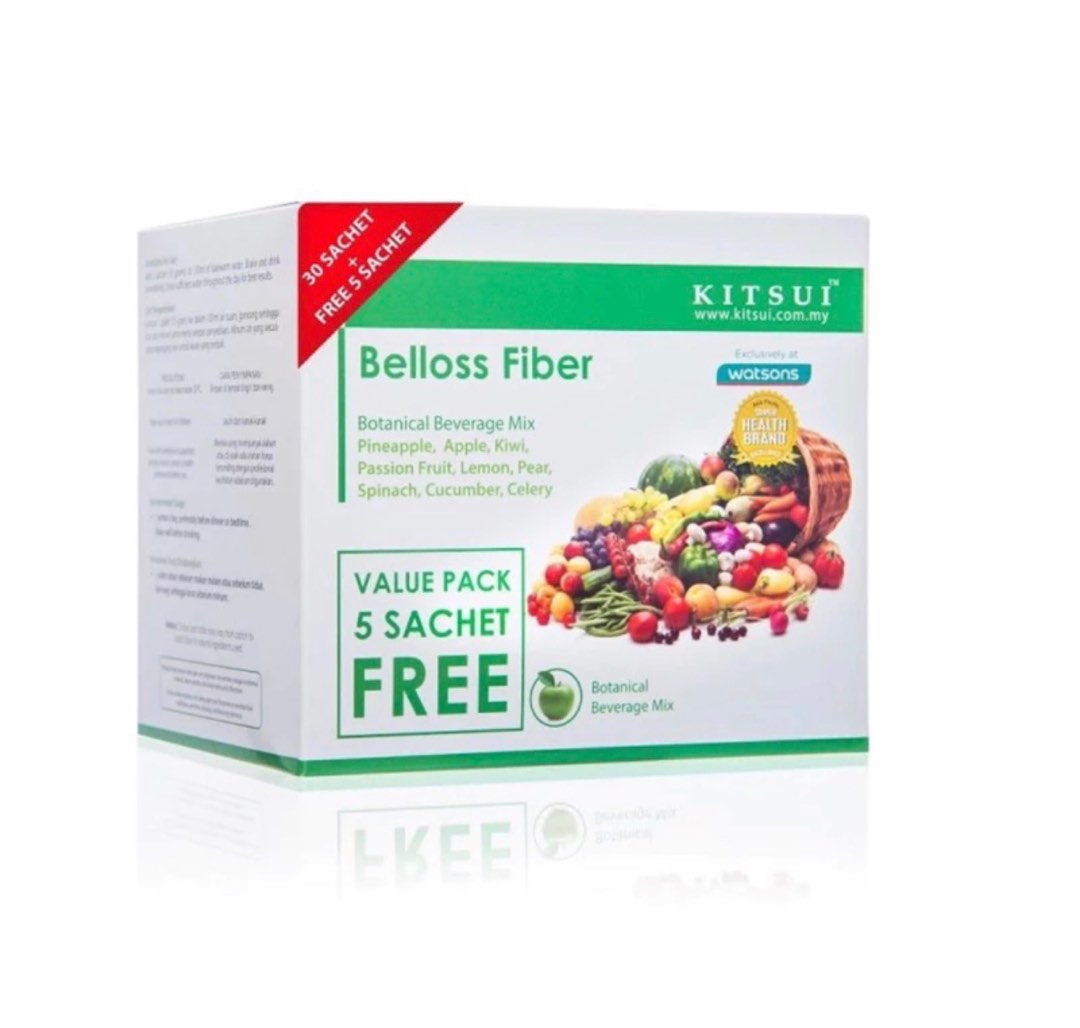 Kitsui Bellos Fibre Detox, Health & Nutrition, Health Supplements ...