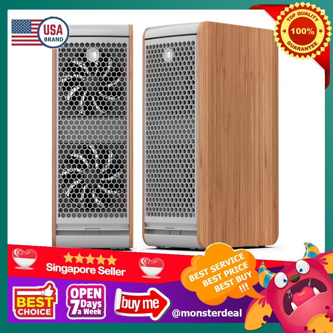 KODAK INFINIO AP550 Multi-Stage Air Purifier, washable filter, captures ...