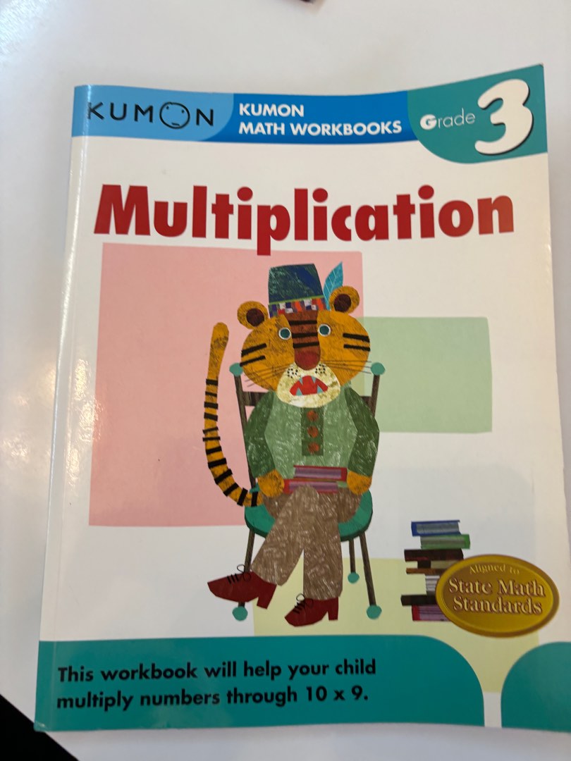 Kumon Math Workbooks Grade 3 Multiplication, Hobbies & Toys, Books ...