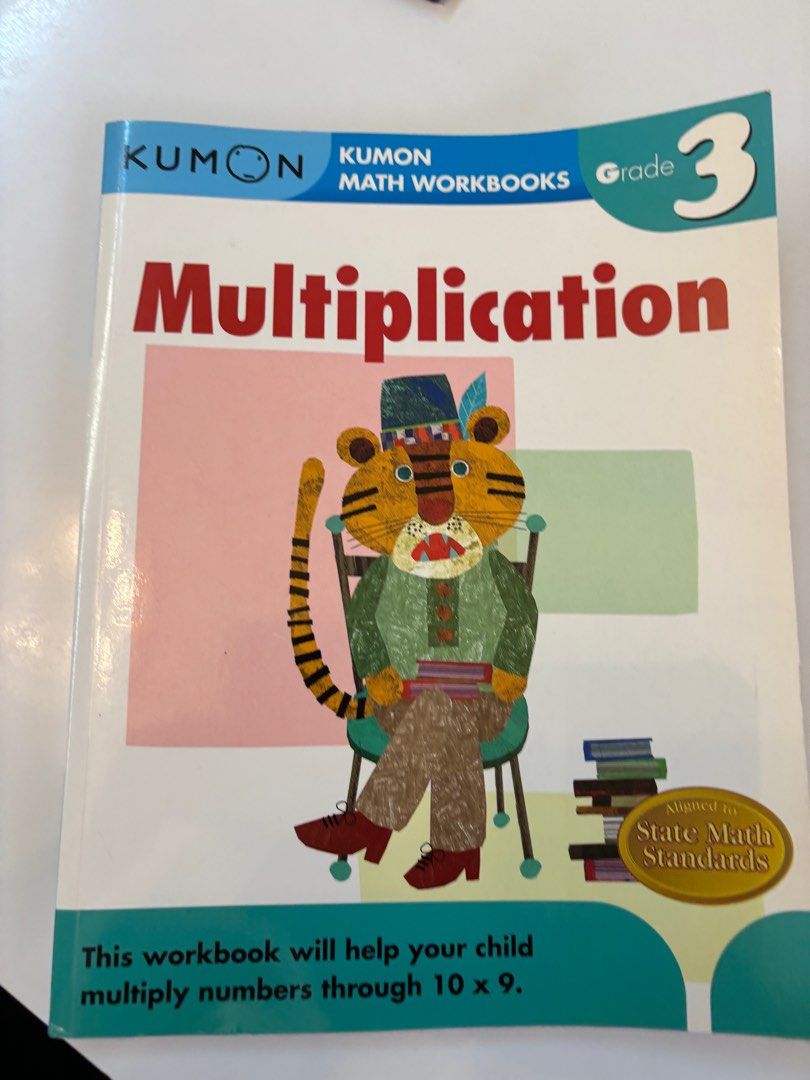 Kumon Math Workbooks Grade 3 Multiplication, Hobbies & Toys, Books ...