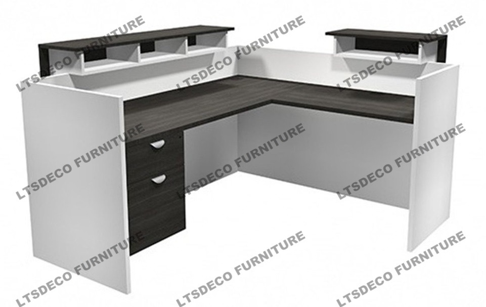 L SHAPE RECEPTION TABLE | OFFICE FURNITURE | OFFICE PARTITION ...