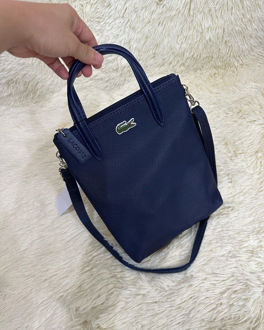 LACOSTE MINI TOTE BAG, Women's Fashion, Bags & Wallets, Tote Bags on ...