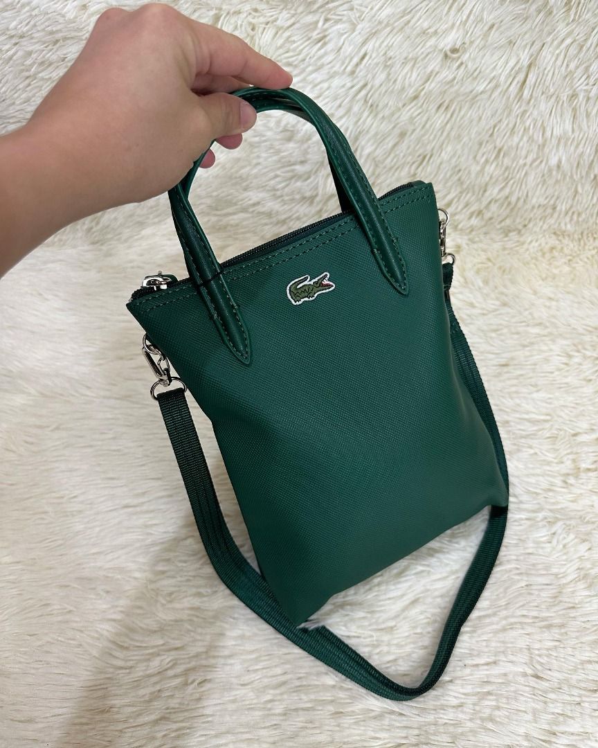 LACOSTE MINI TOTE BAG, Women's Fashion, Bags & Wallets, Tote Bags on ...
