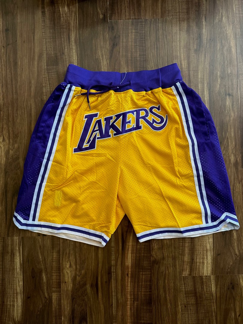 Lakers Just Don shorts, Men's Fashion, Bottoms, Shorts on Carousell