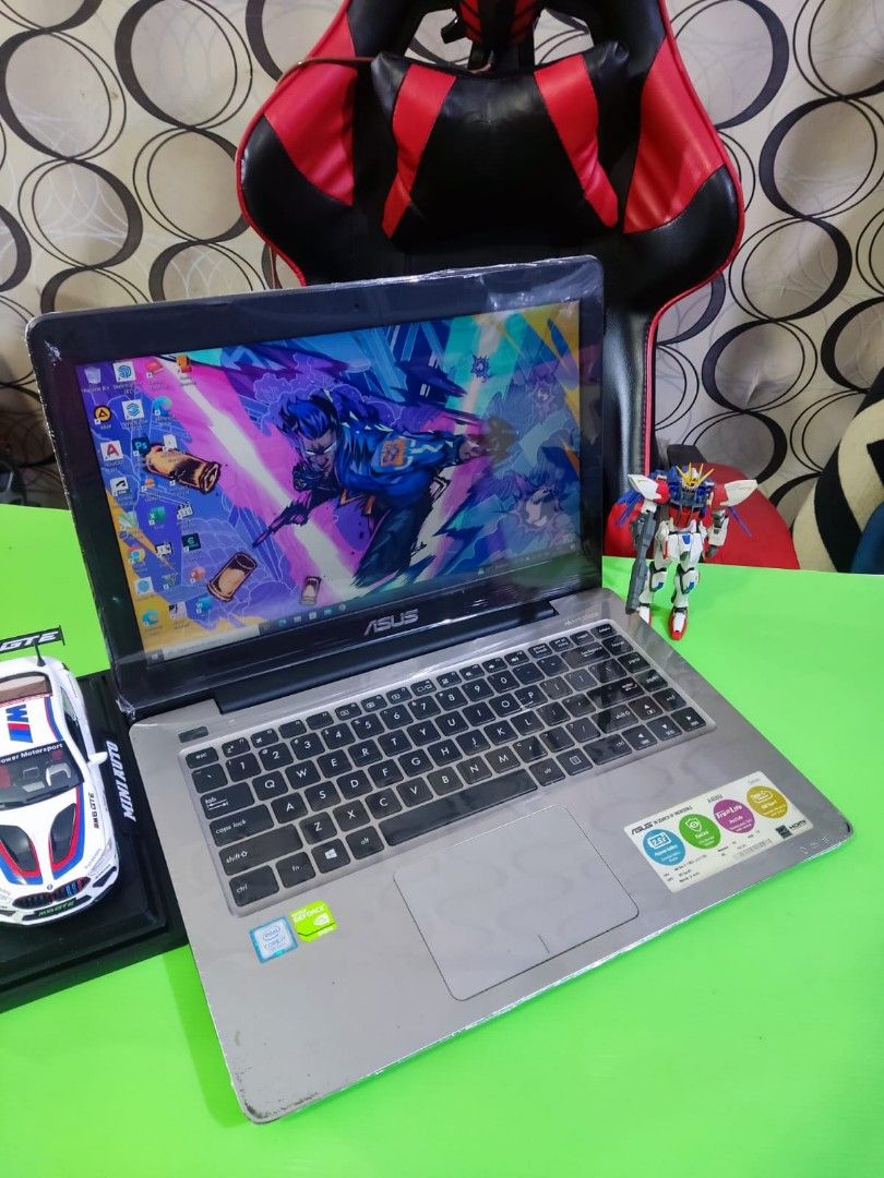 Laptop Gaming Asus Vivobook X456UQK RAM 8Gb SSD 512Gb Core i7 DUAL VGA Body SLIM Office Lengkap ...