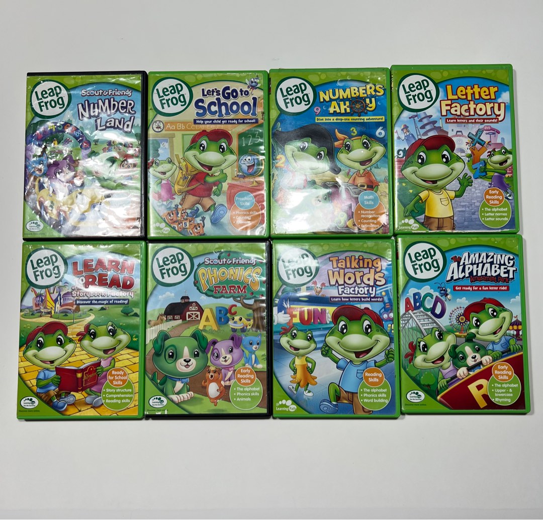 Leap Frog DVD x 8, Hobbies & Toys, Music & Media, CDs & DVDs on Carousell