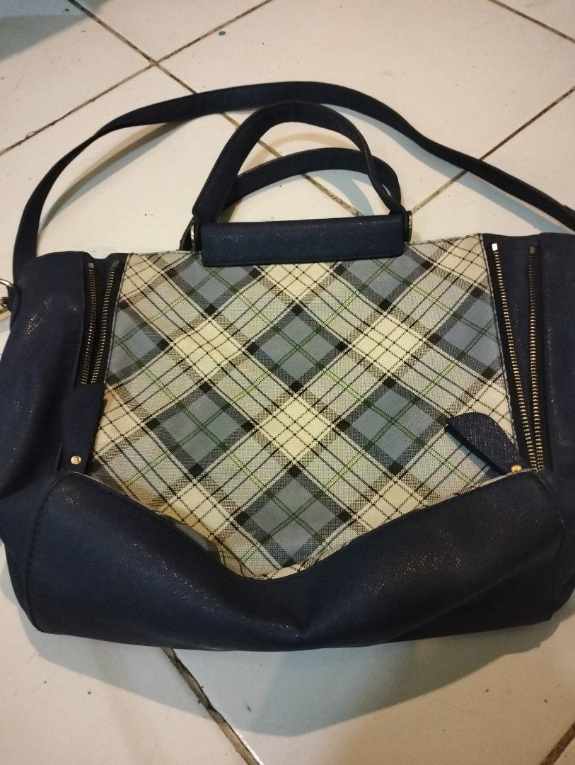 Les Catino Tas Warna Biru, Fesyen Wanita, Tas & Dompet di Carousell