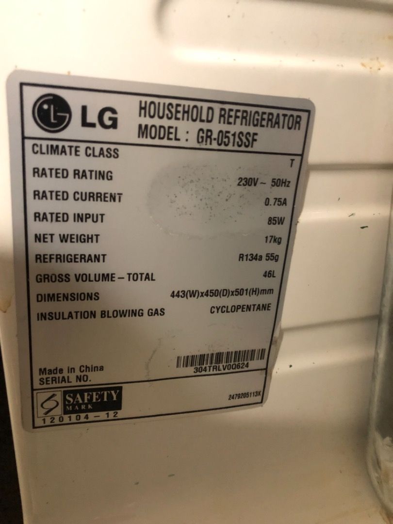 LG Personal Ref, TV & Home Appliances, Kitchen Appliances ...