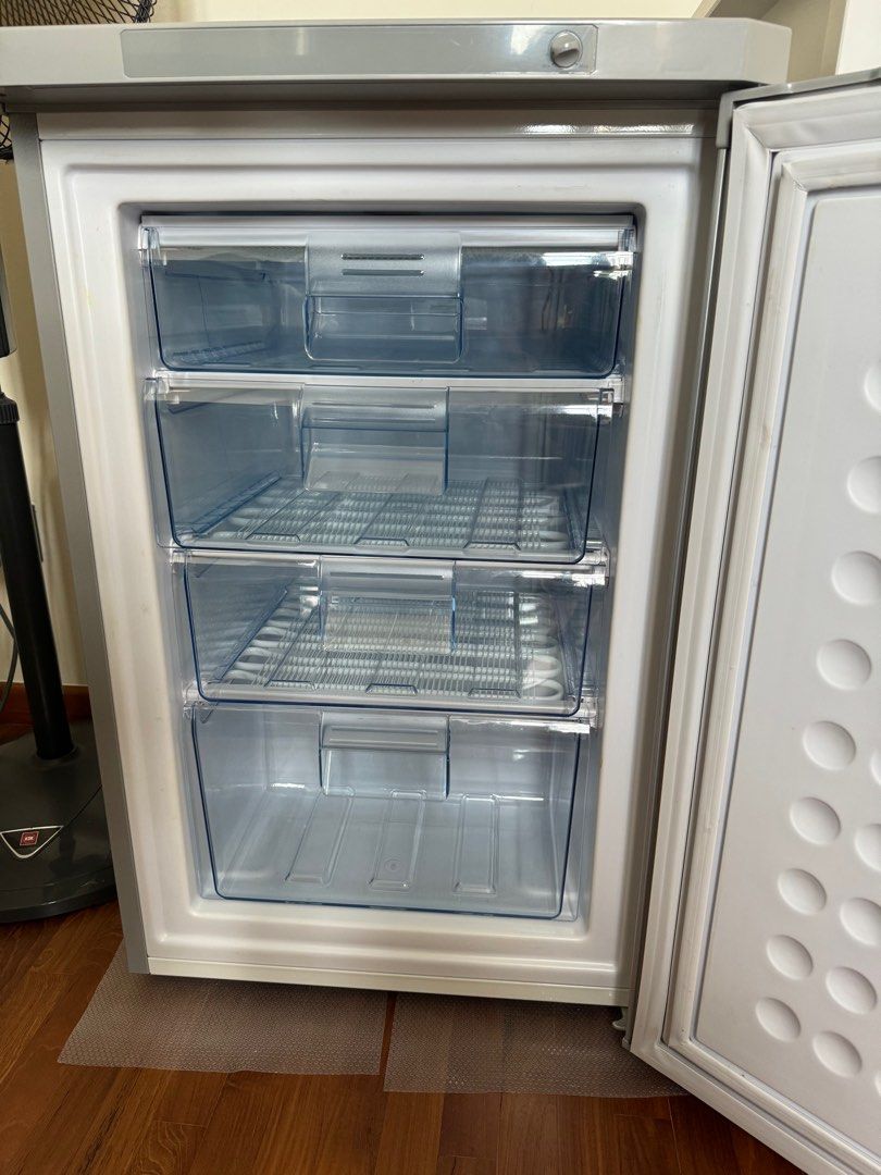 (Like new) PowerPac standing freezer 90L, TV & Home Appliances, Kitchen ...