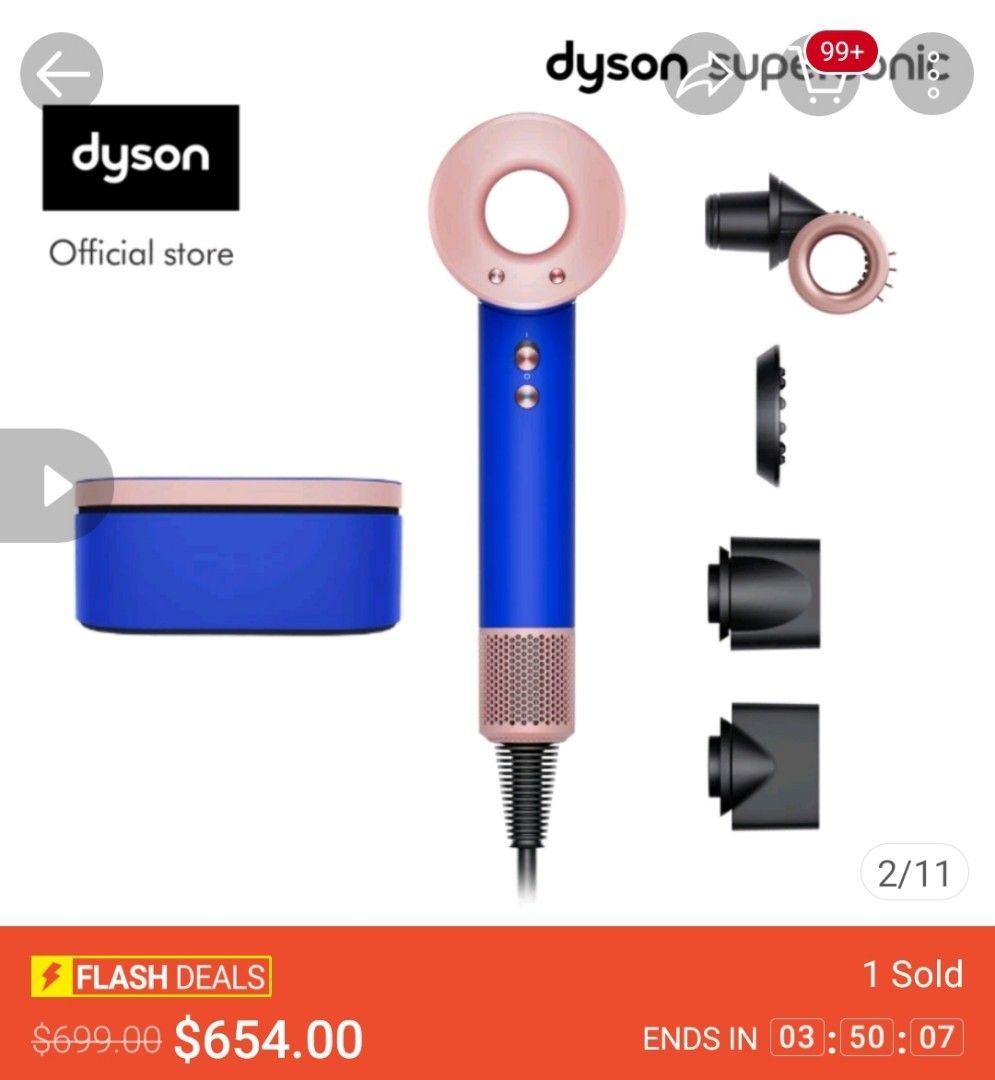 (Limited Edition) Dyson Supersonic Hair Dryer with Flyaway Smoother ...