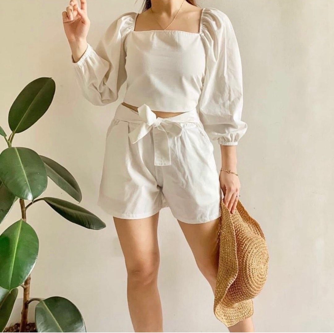 Linen White Coords, Women's Fashion, Dresses & Sets, Sets or ...