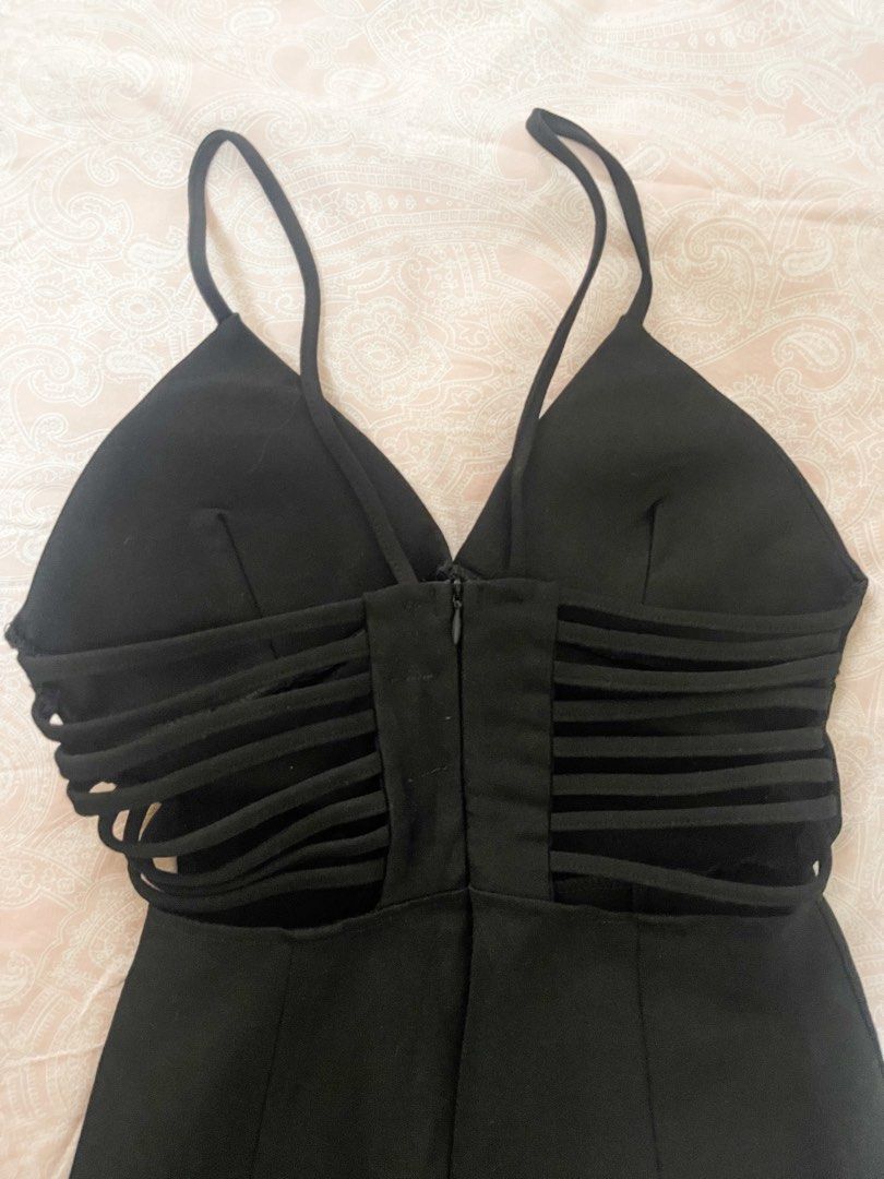 Little Black Dress LBD - Lirio With Sexy Slit and Backless Design ...