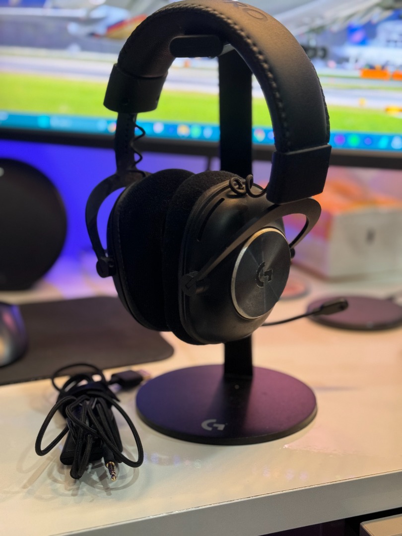 Logitech Pro X Gaming Headset with Blue Voice, Audio, Headphones ...