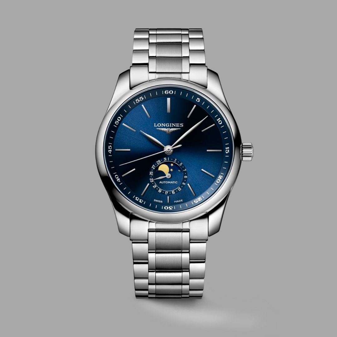 Longines Master Collection Blue Moonphase, Luxury, Watches on Carousell
