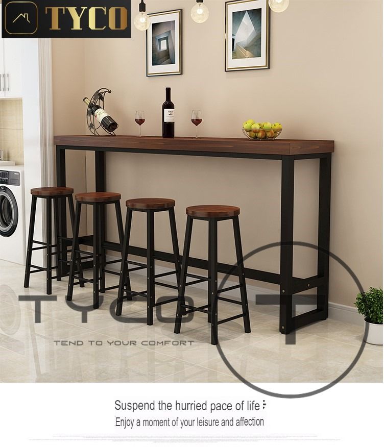 Longines Mini Bar table Bar Stools Home Tall High Table Office Dining ...