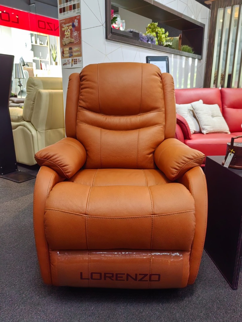 LORENZO CLEARANCE SOFA - Slim cut Manual Recliner Armchair (Display Set ...