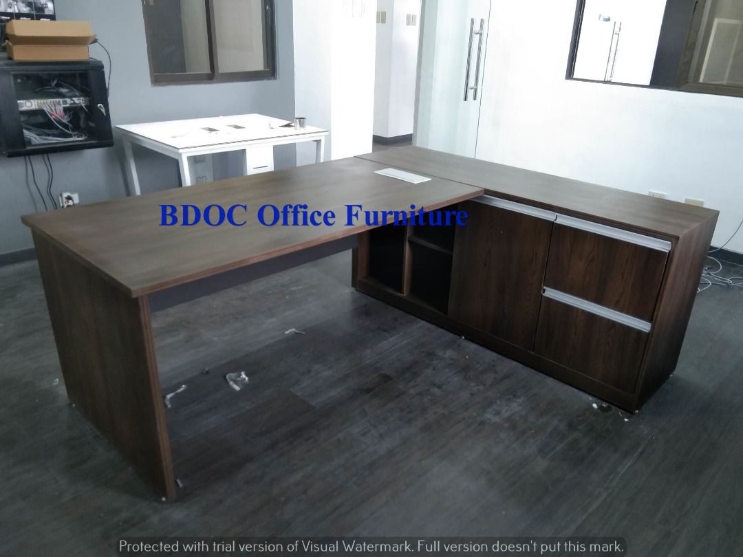 L-SHAPE EXECUTIVE TABLE - OFFICE TABLE - OFFICE FURNITURE, Furniture ...