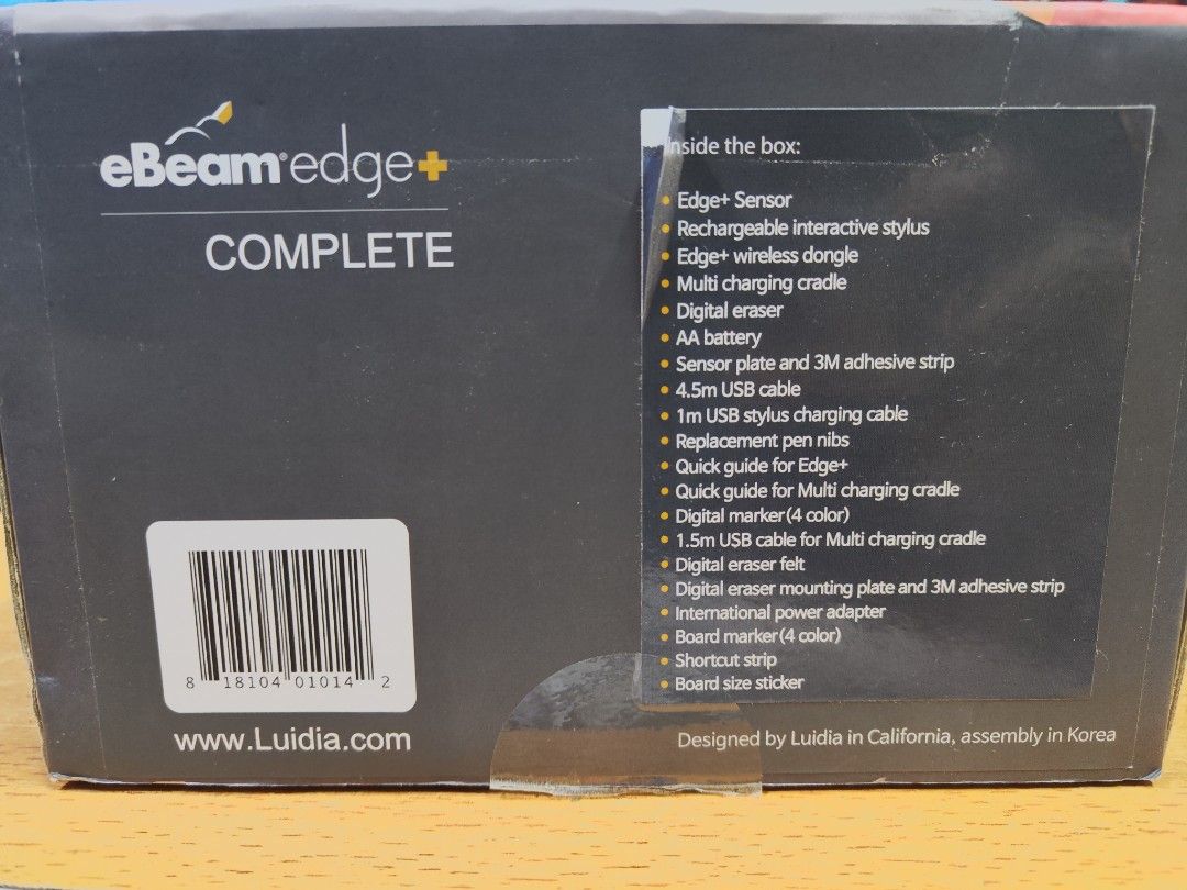 Luidia eBeam Edge+ Wireless Complete for Interactive Digital Whiteboard ...