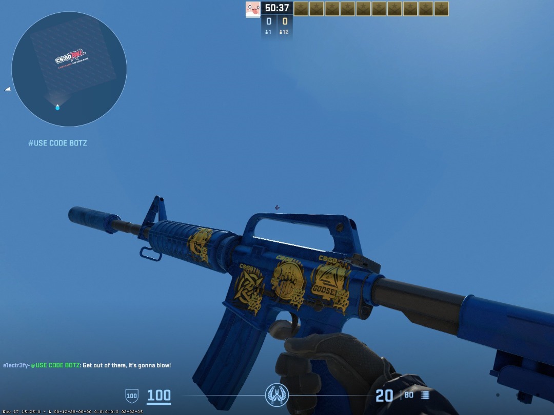 M4A1-S Blue Phosphor (FN) | tags cs2 knife cs2 skins cs2 gloves ak47 ...