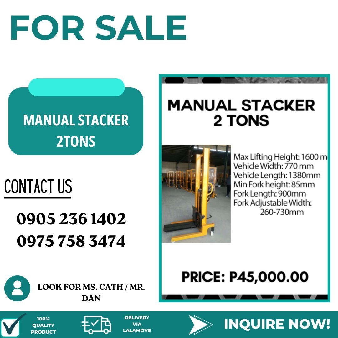 MANUAL STACKER 2TONS, Commercial & Industrial, Industrial Equipment on ...