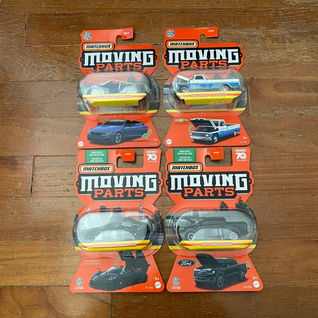 matchbox moving parts tesla roadster ford f100 truck chase anniversary ...