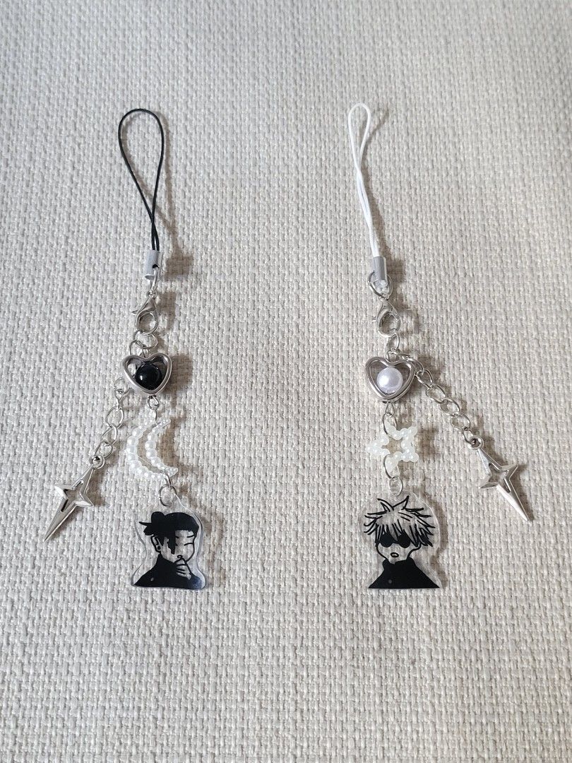 matching jjk beaded keychain gojo geto satosugu jujutsu kaisen, Women's ...
