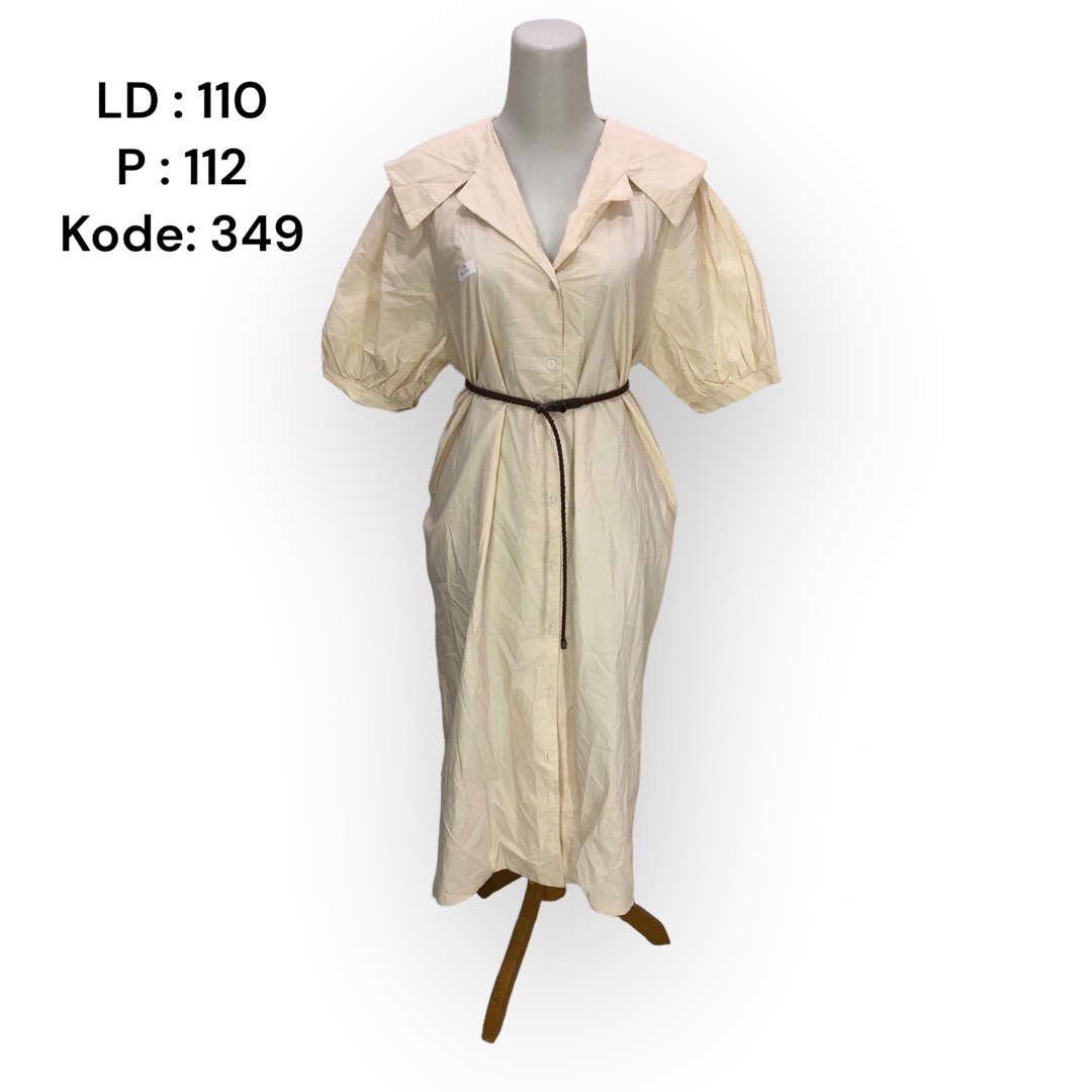 Maxi Dress Korea Polos, Fesyen Wanita, Pakaian Wanita, Gaun & Rok di ...