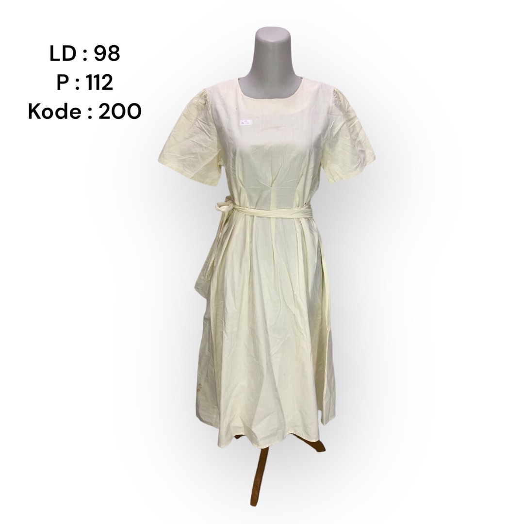 Maxi Dress Polos Korea, Fesyen Wanita, Pakaian Wanita, Gaun & Rok di ...