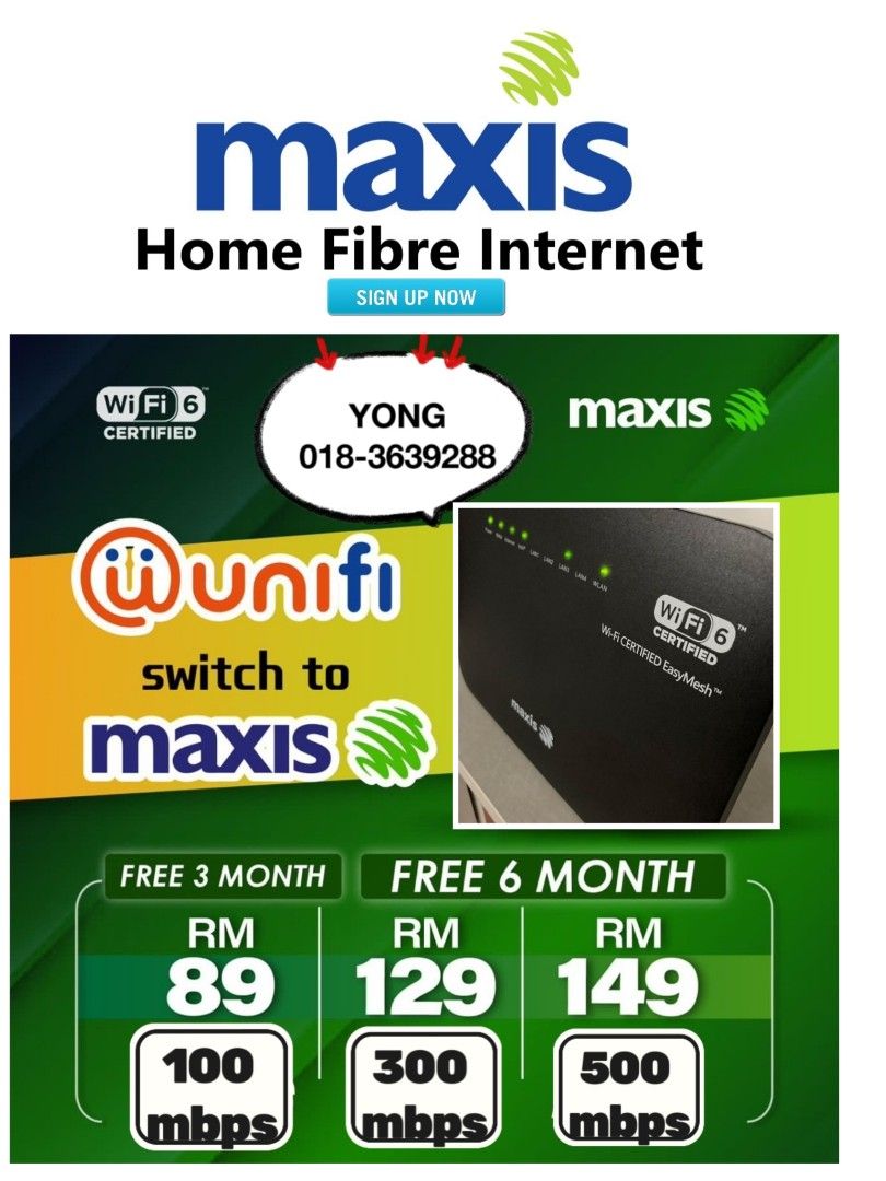 Maxis fibre internet new package promotion, TV & Home Appliances, Other ...