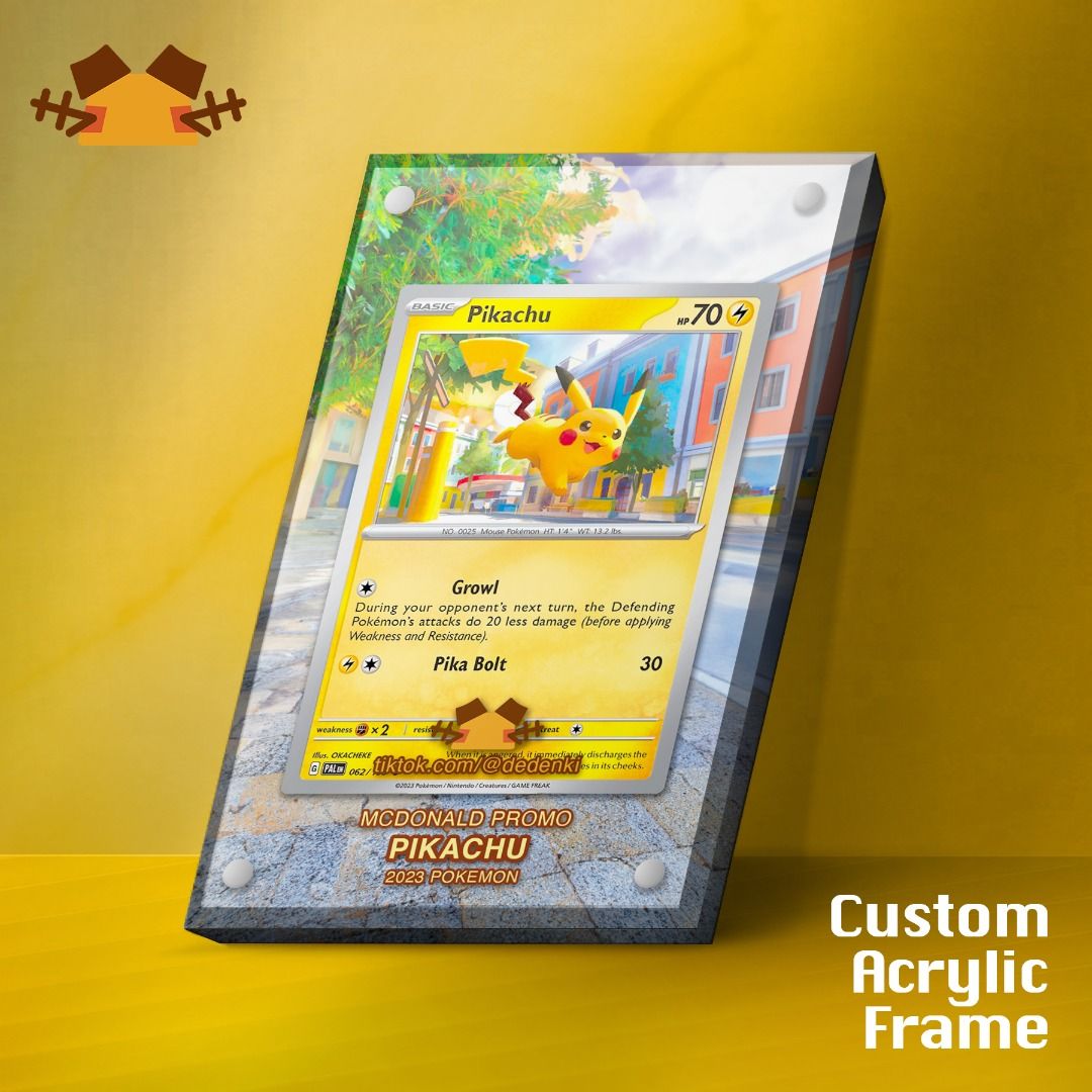 Mcdonald Pikachu Custom Card Frame, Hobbies & Toys, Toys & Games on ...